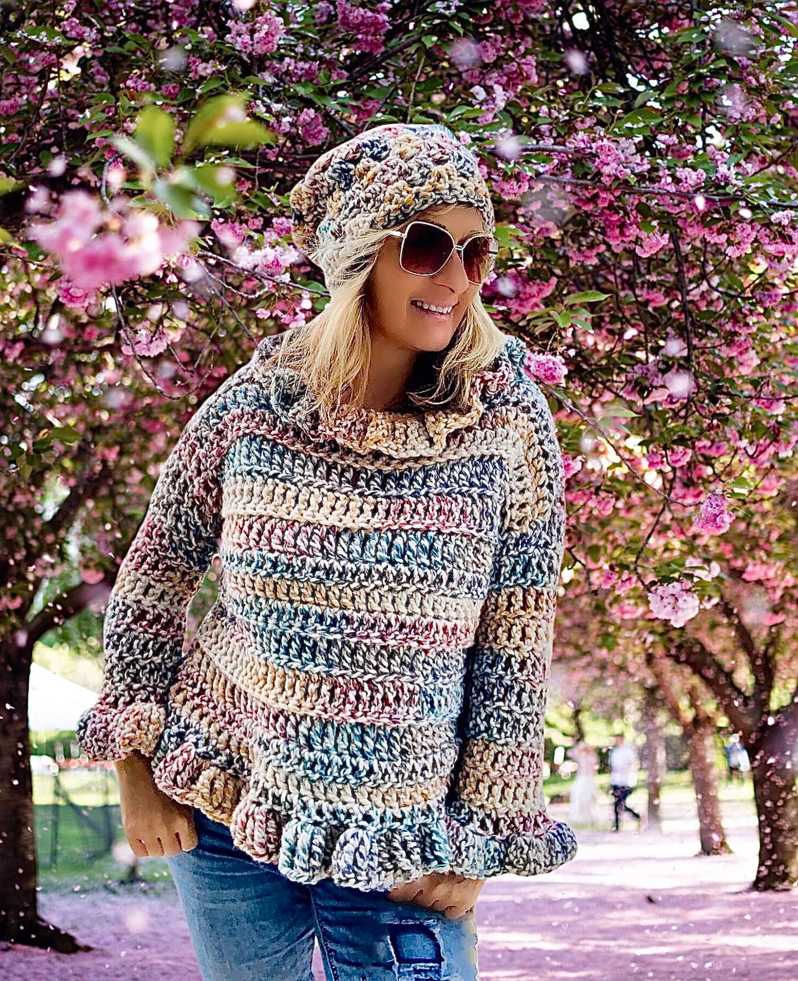 Crochet Sweater Pattern Boho Ruffles Sweater Womens Crochet | Etsy