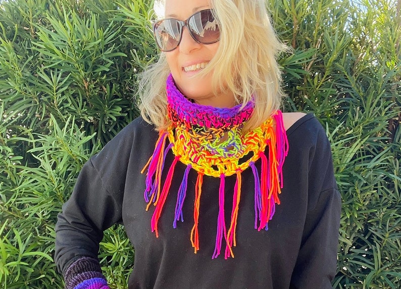 Freeform Infinity Scarf Crochet Pattern - Etsy