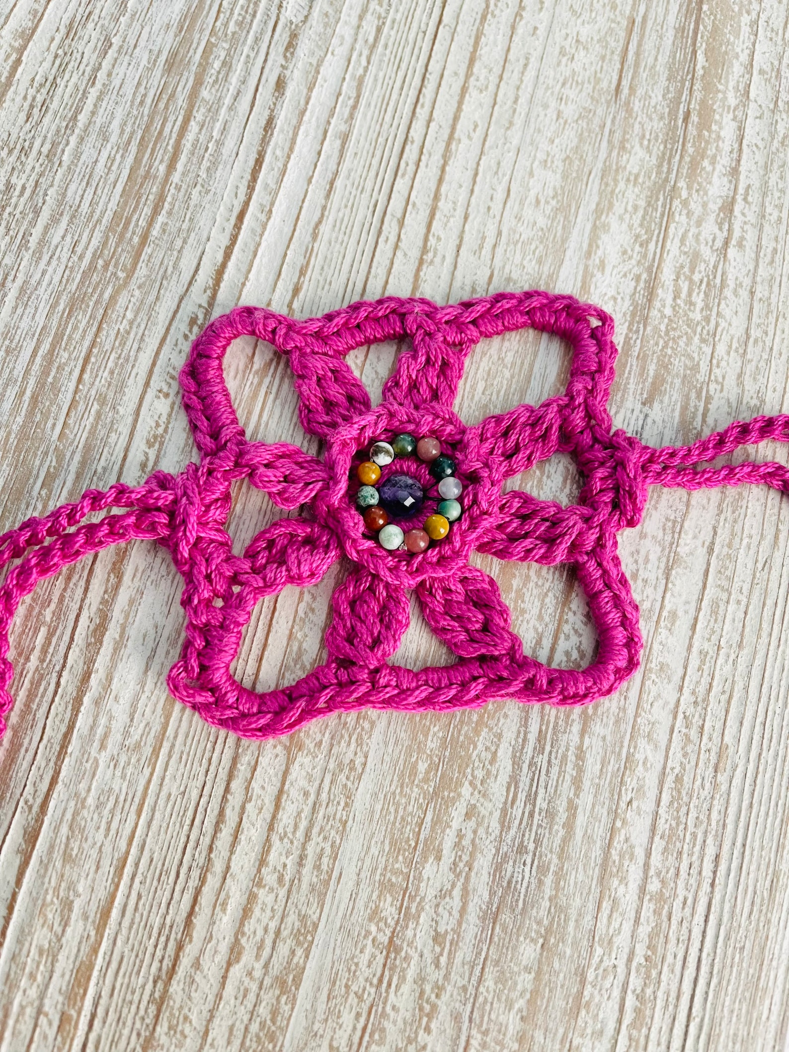 Flower Cuff Bracelet Pattern Crochet Flower Bracelet Crochet - Etsy