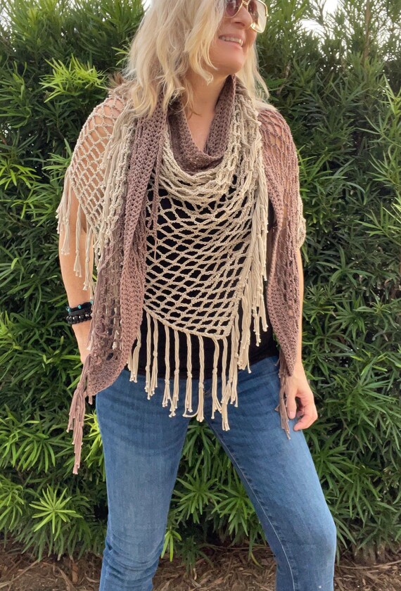 Long Shawl Shawl Pattern Long Crochet Wrap Pattern Boho - Etsy