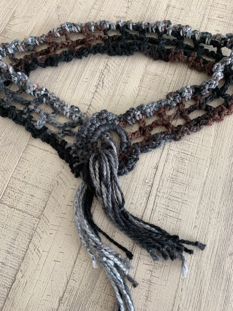 Flower Child Belt Crochet Pattern: Easy Boho Tassel Fringe (PDF Pattern ...