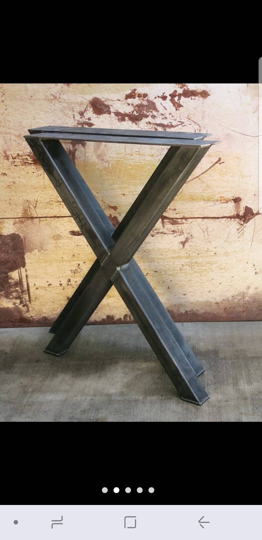 Steel X Legs for Side/coffee Table - Etsy