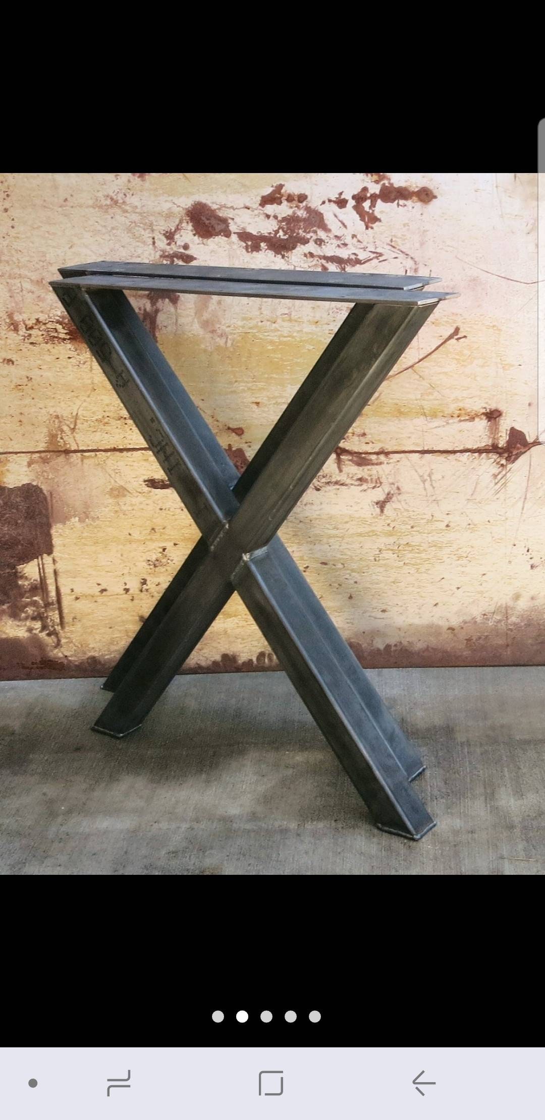 Steel X Legs for Side/coffee Table - Etsy