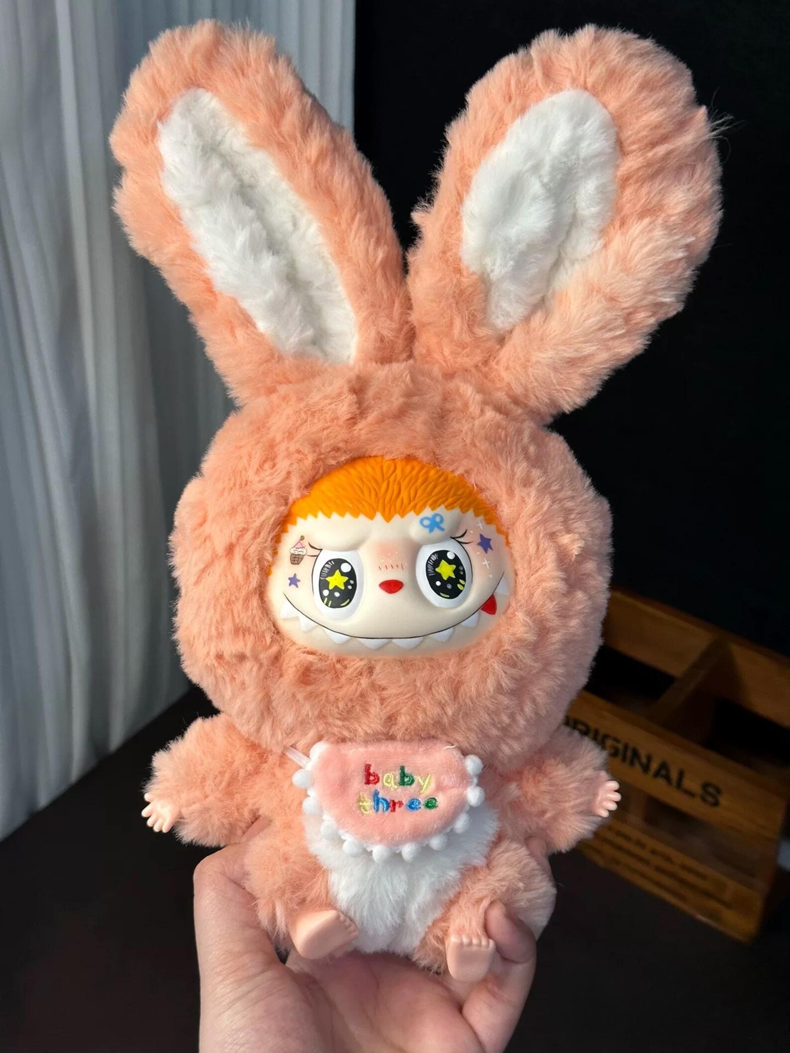 Labubu Inspired Doll Plush Toy Rabbit Ear Handmade Made to Order - Etsy