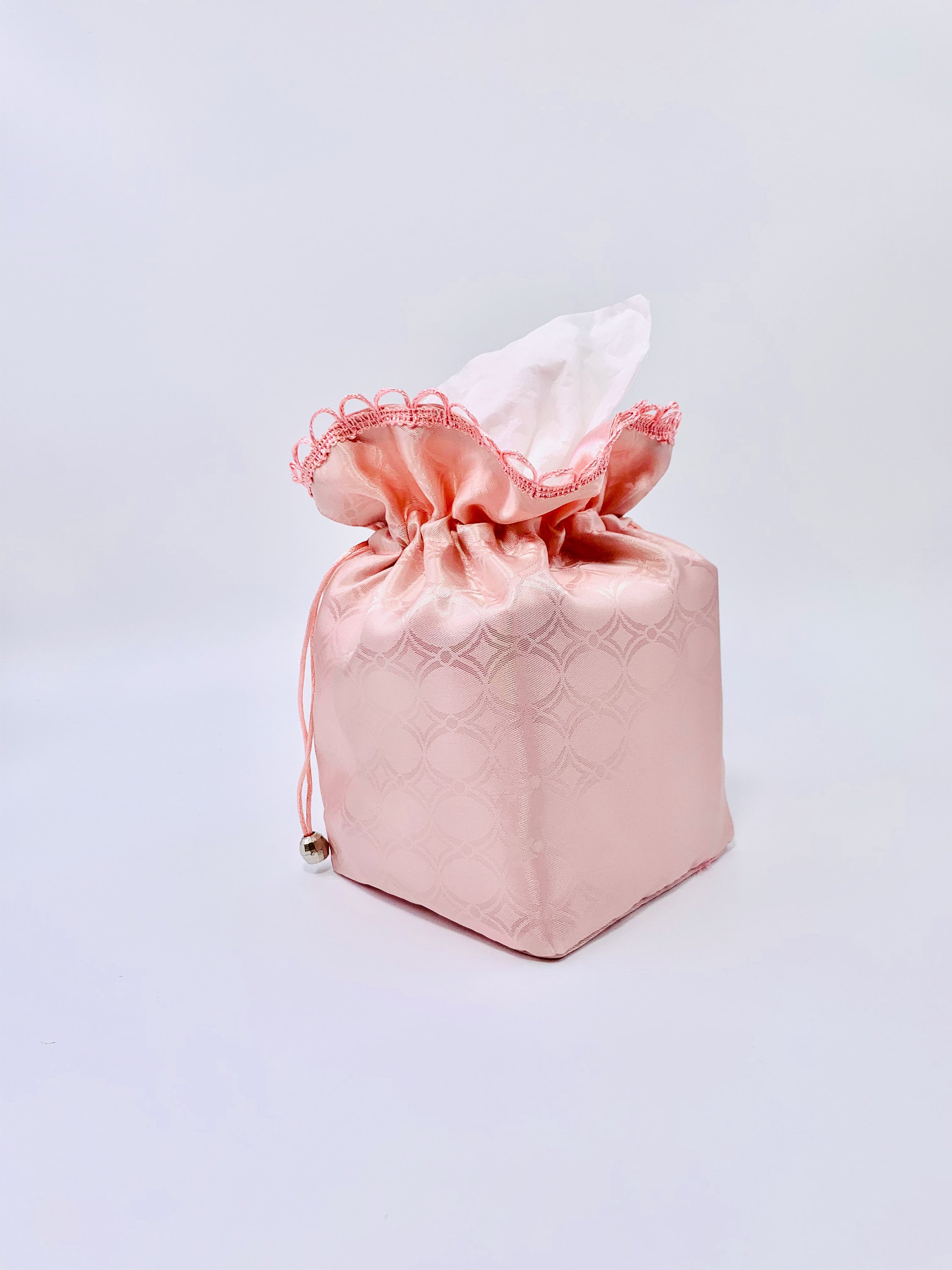 Handmade Pink Fabric Tissue Box Cover: Novelty Gift - Etsy