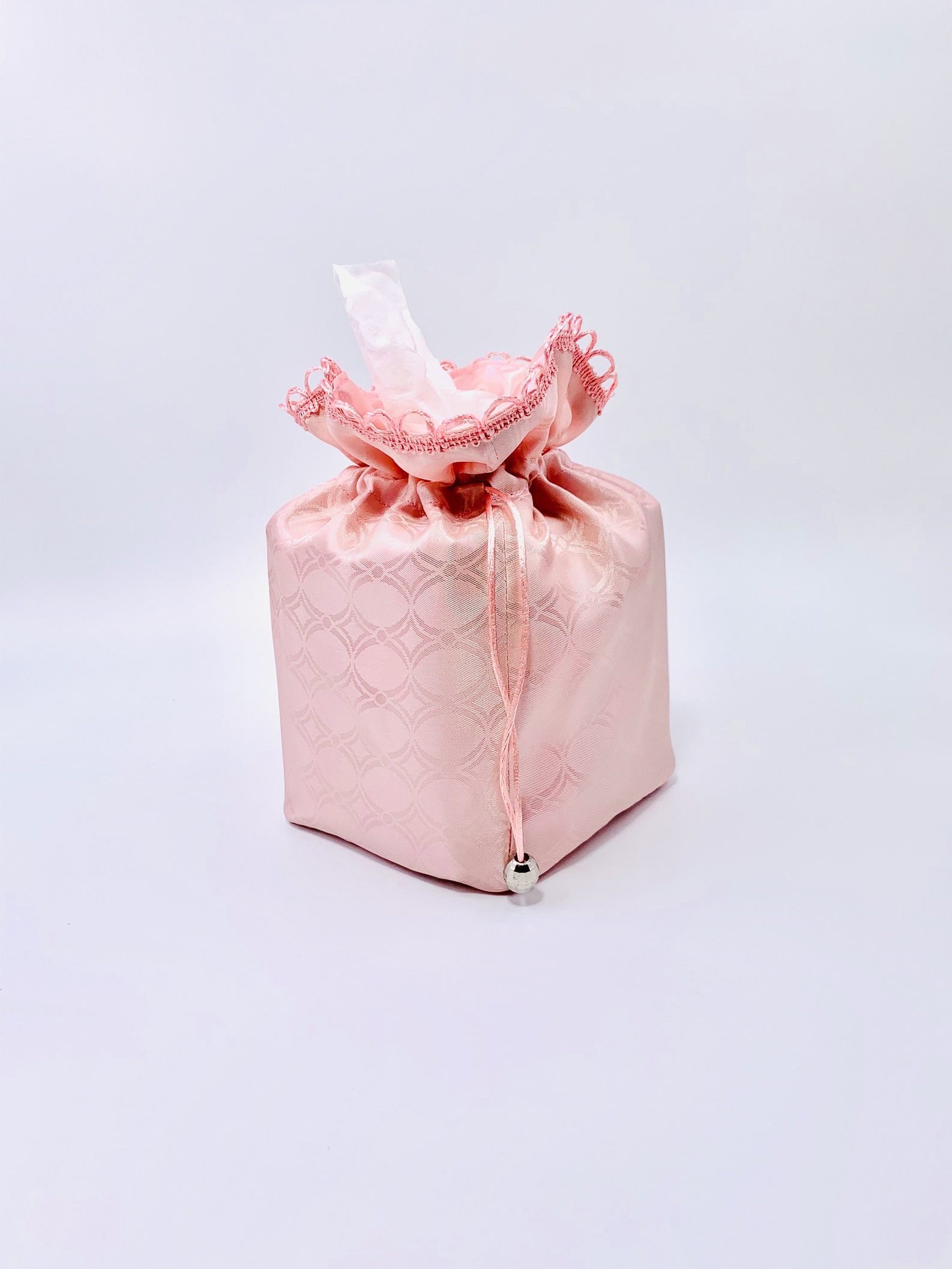 Handmade Pink Fabric Tissue Box Cover: Novelty Gift - Etsy