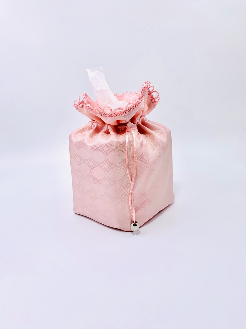 Handmade Pink Fabric Tissue Box Cover: Novelty Gift - Etsy
