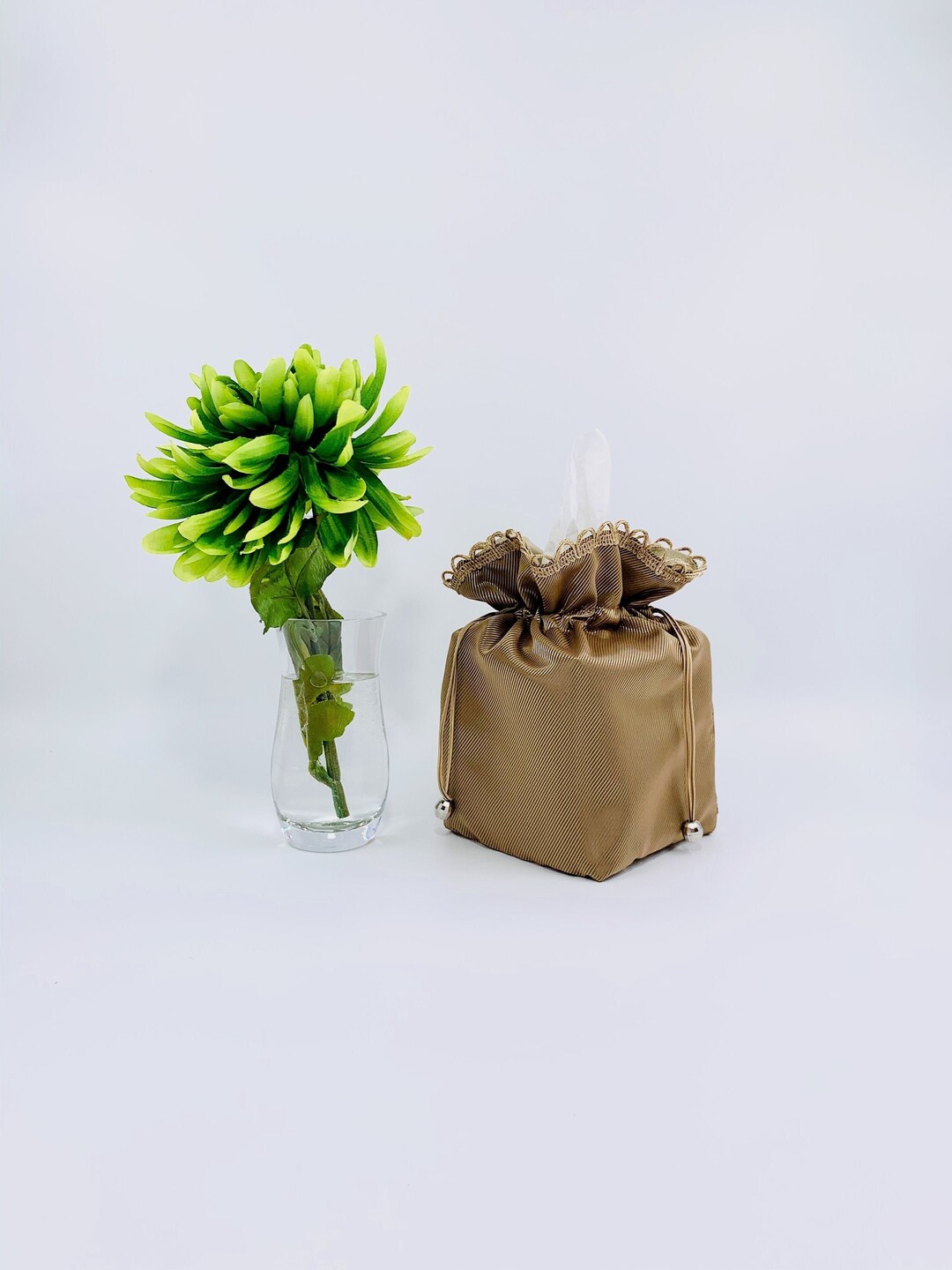 Tissue Box Cover, Bronze Tissue Box Cover, Fabric Box Cover, Tissue Box ...