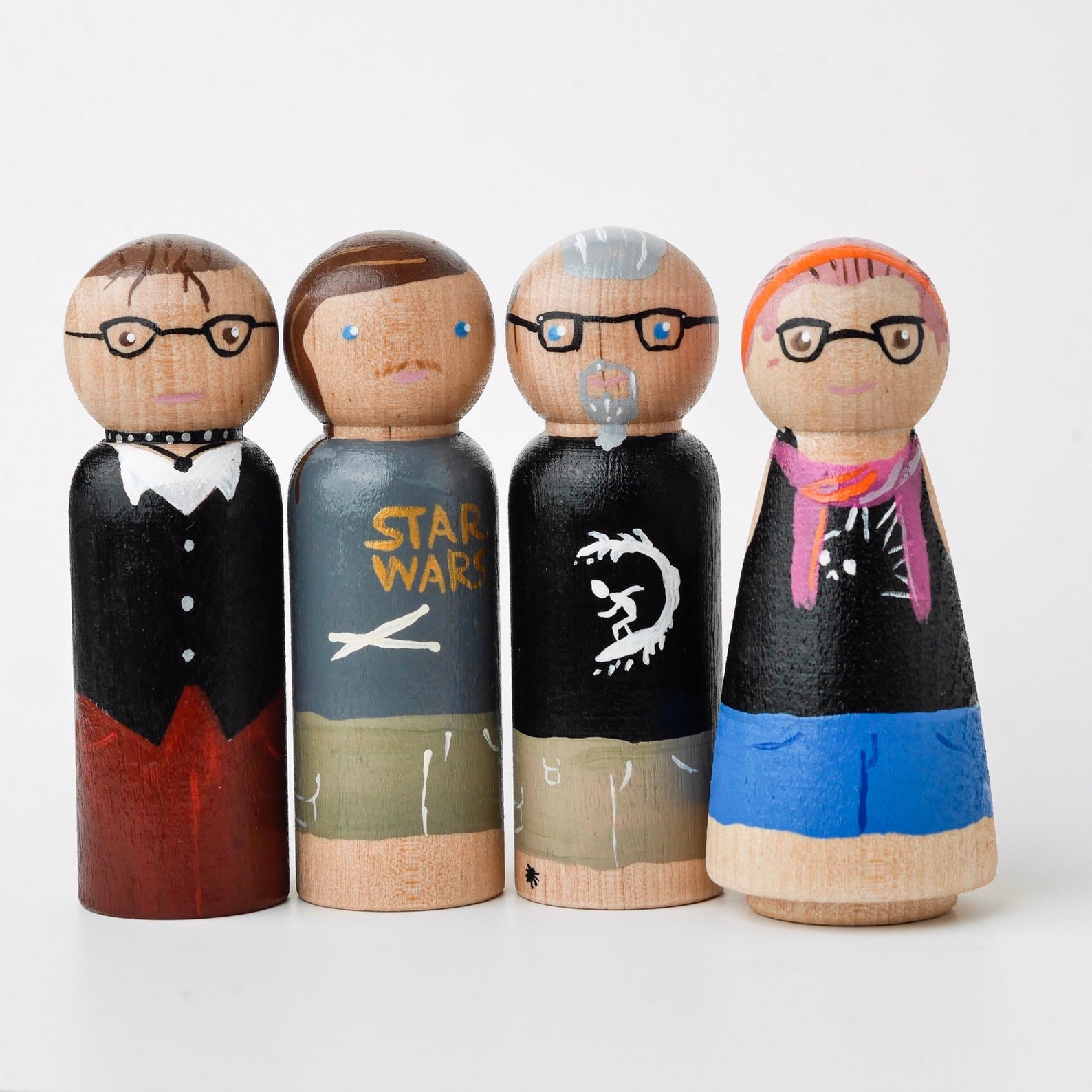Hand Painted Custom Peg Dolls - Etsy