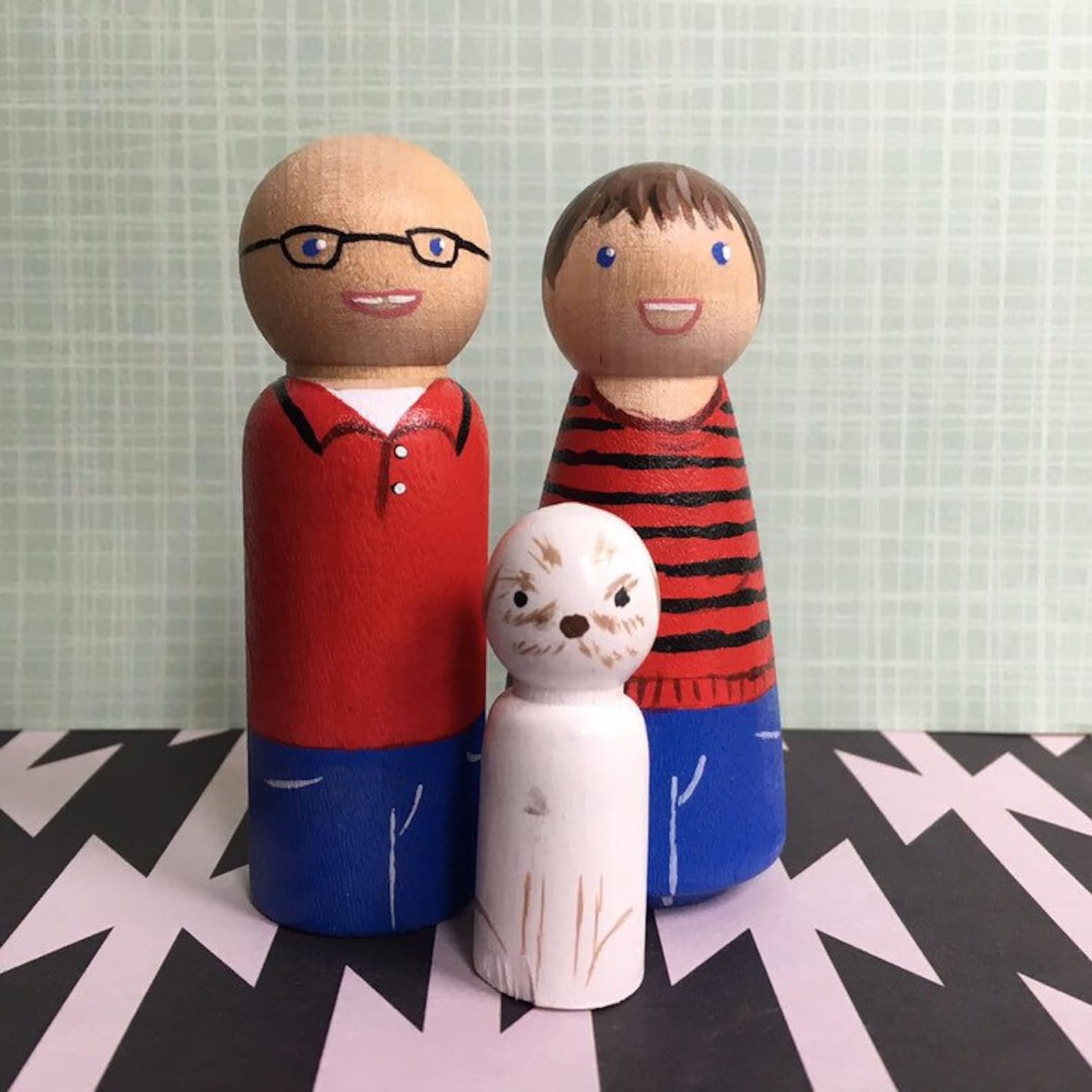 Hand Painted Custom Peg Dolls | Etsy