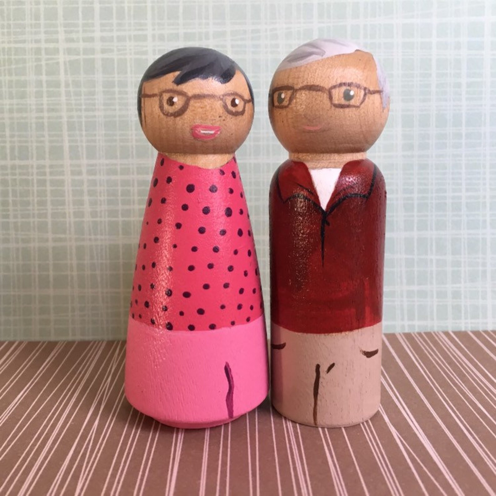 Hand Painted Custom Peg Dolls | Etsy