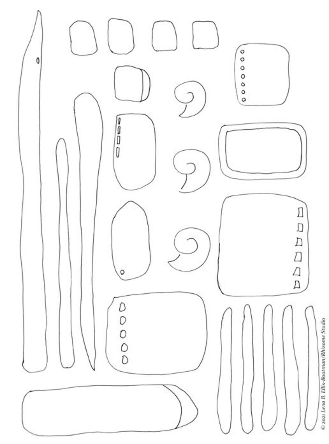 Mystery Desk Drawer 4 | Coloring Page | Digital Download | Seashell ...