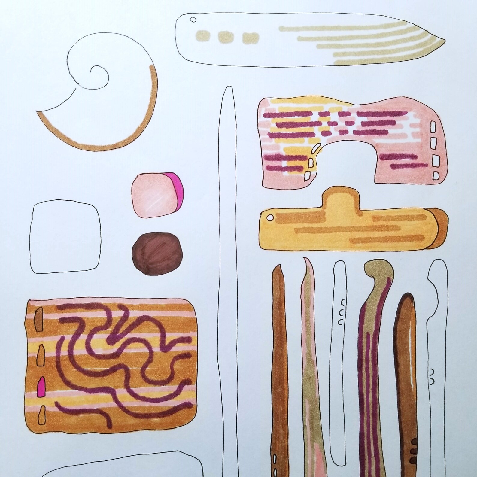 Mystery Desk Drawer 3 | Coloring Page | Digital Download | Seashell ...