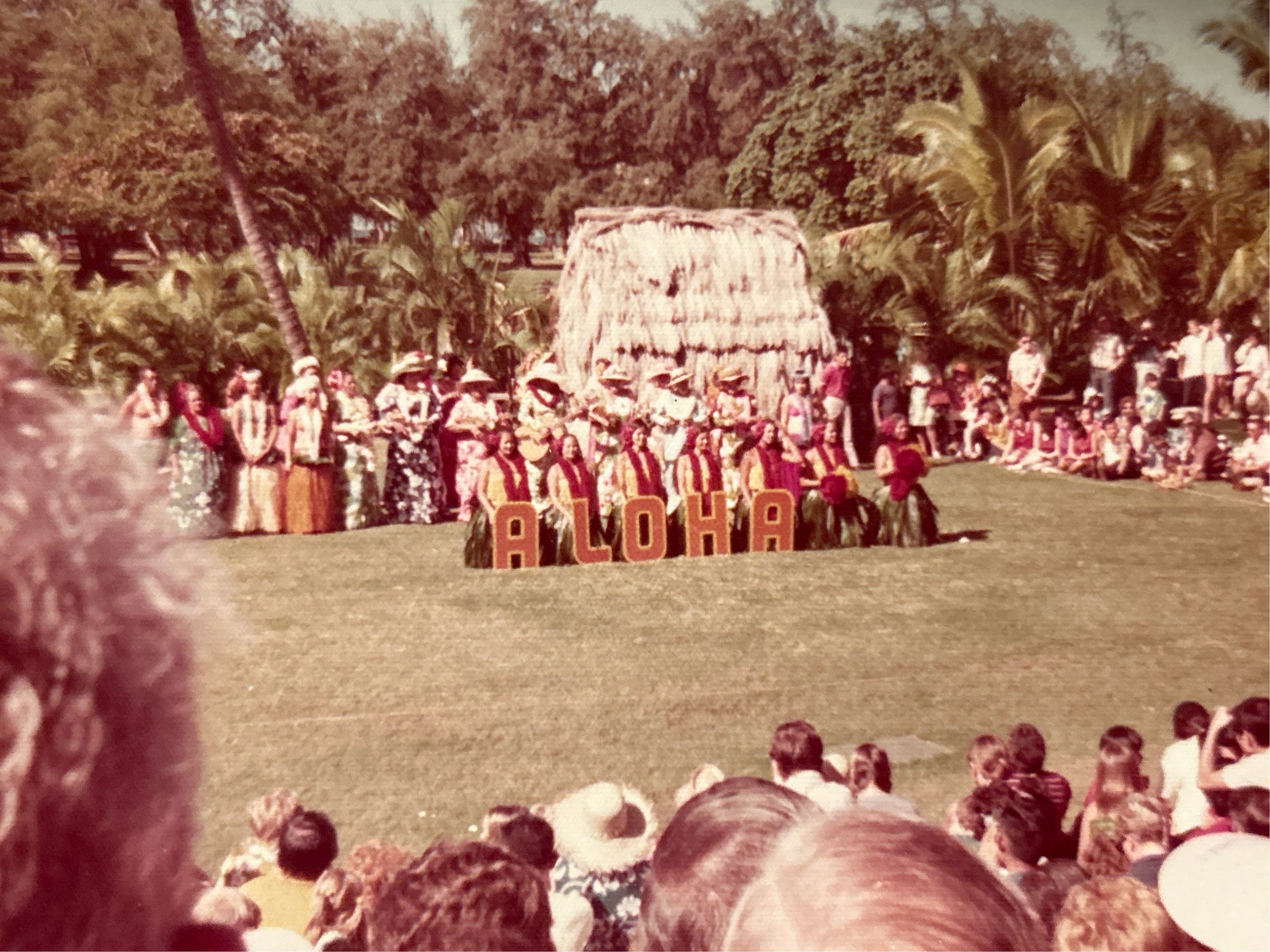 Hawaii Aloha Ceremony Crowd Travel Luau 1970s Vintage Color Photo E1 - Etsy