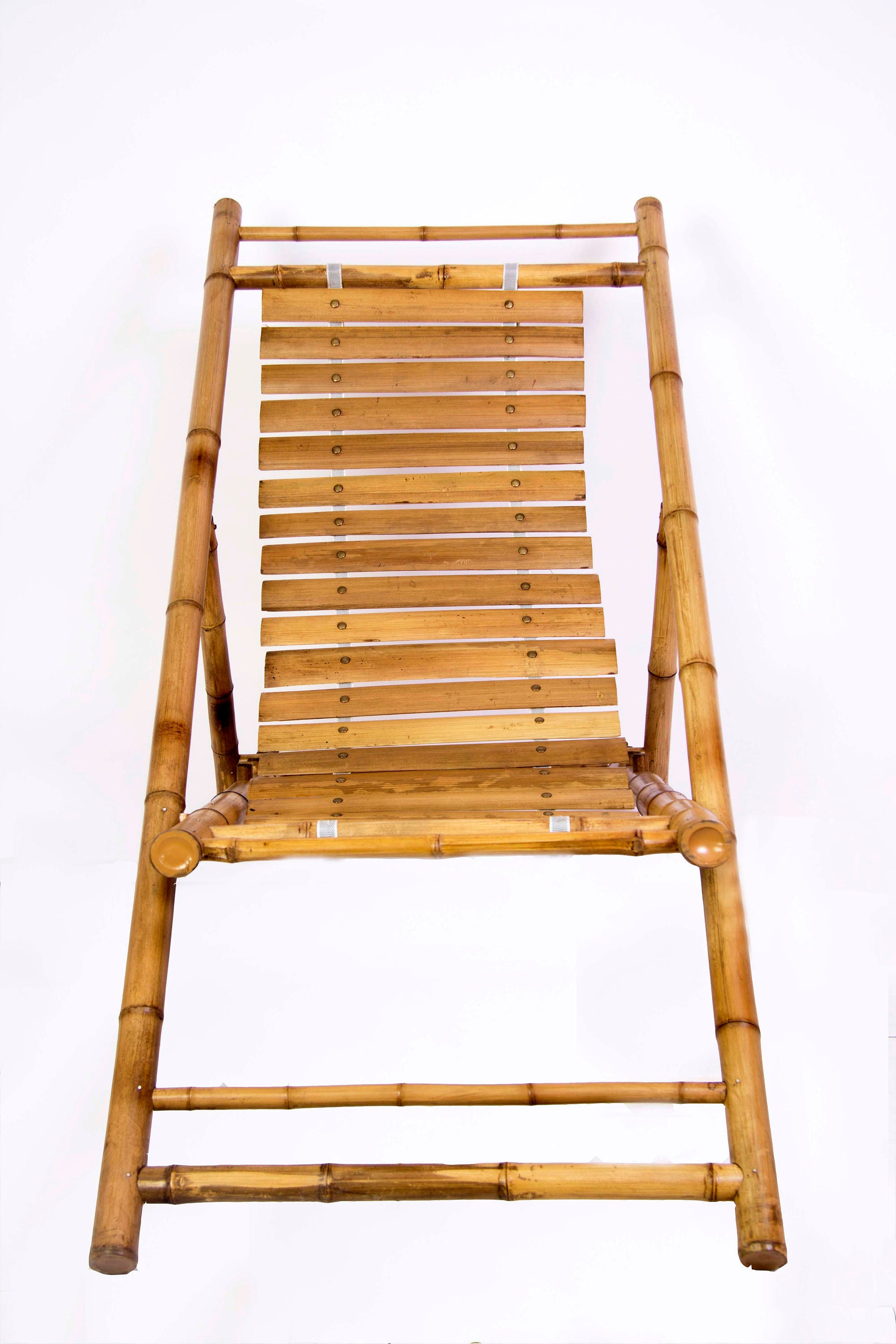 Bamboo Foldable Deck Chair - Etsy