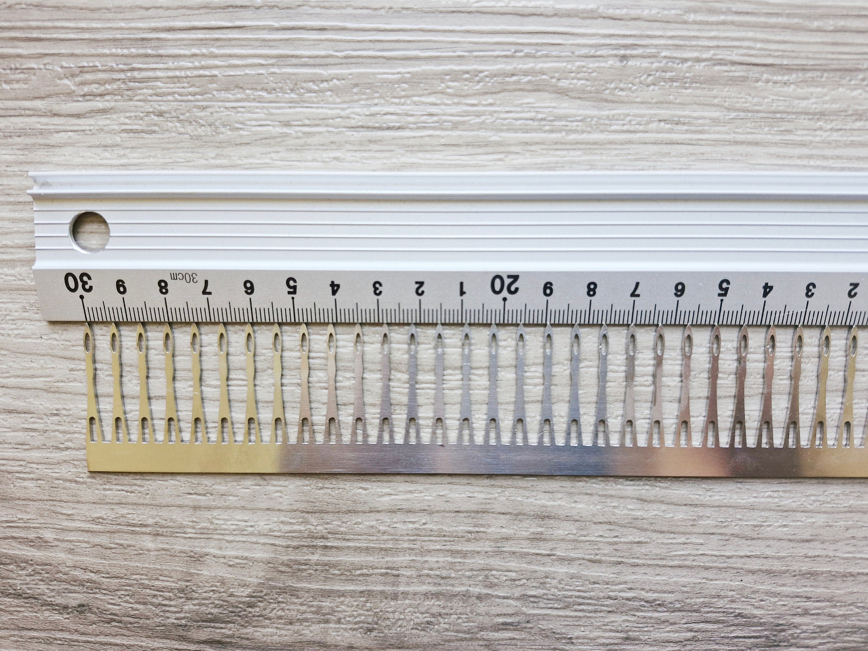 Long Garter Bar for LK150 Knitting Machine - 80 Stitches, 6.5mm Mid Gauge, Laser Cut 304 ...