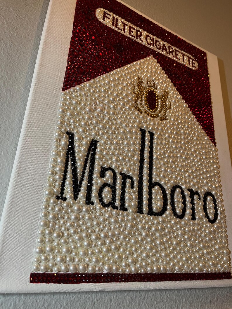 Marlboro Rhinestone Art - Etsy