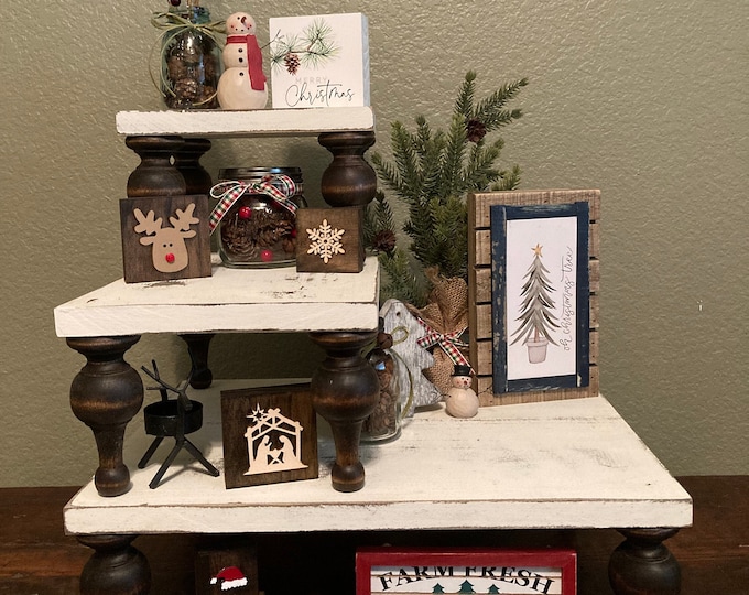 Beach Bundle Rustic Farmhouse Decor for Tiered Trays-5 Piece Set - Etsy