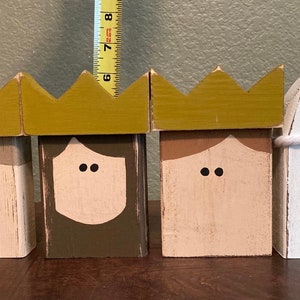 Nativity Guys | Primitive Nativity Set | Simple Nativity Set | Wooden ...