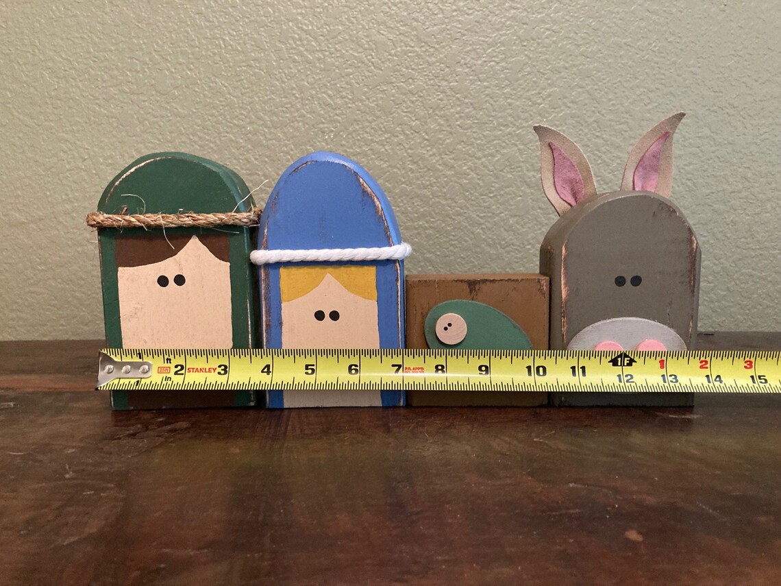 Nativity Guys Primitive Nativity Set Simple Nativity Set - Etsy