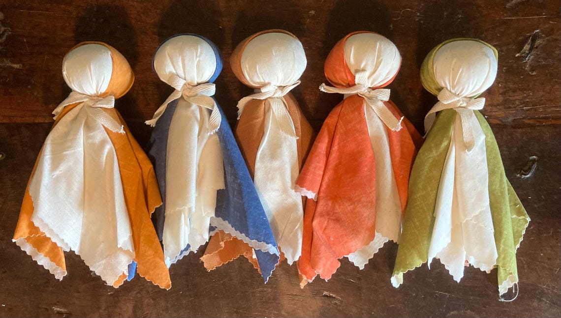 Cotton Lovey Doll | Handmade Quiet Toy, 9 Inch - Etsy