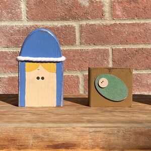 Nativity Guys | Primitive Nativity Set | Simple Nativity Set | Wooden ...