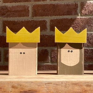 Nativity Guys | Primitive Nativity Set | Simple Nativity Set | Wooden ...