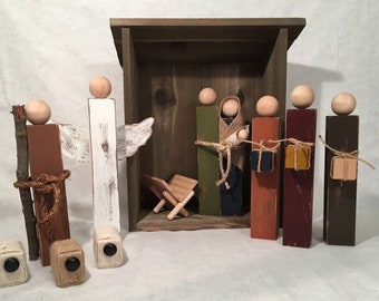 Origami Nativity Set Handmade Nativity Christmas Scene - Etsy