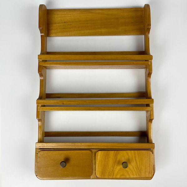 Wooden Tiered Spice Rack - Etsy