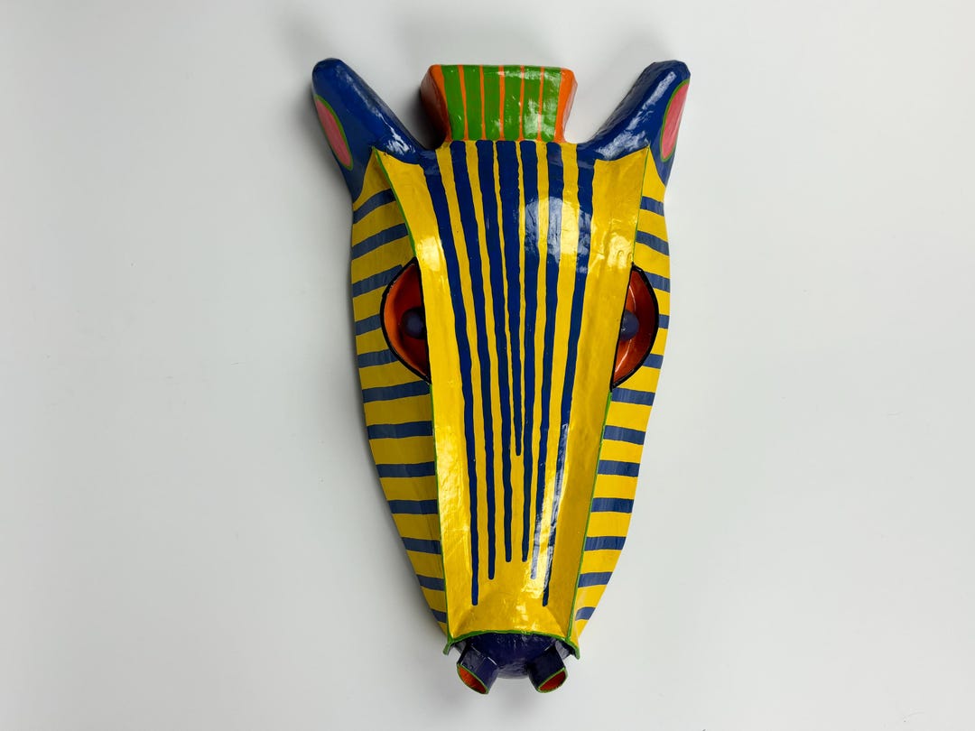 Vintage Gina Truex Paper Mache Zebra Face Mask - Etsy