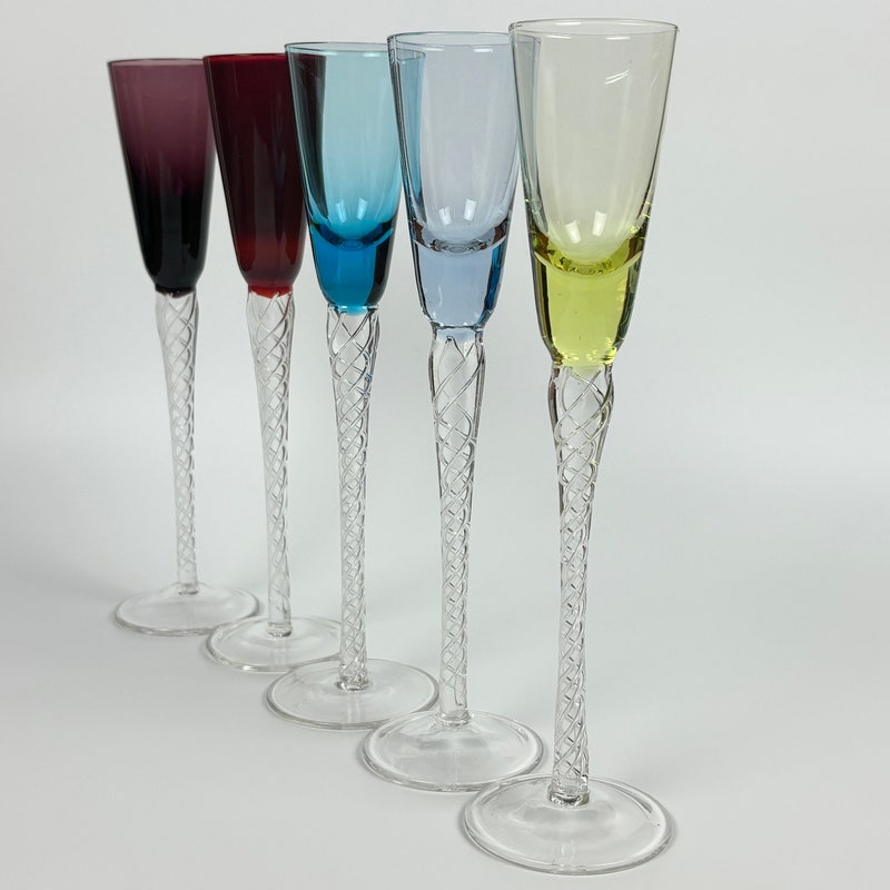 Colored Glass Stemware - Etsy