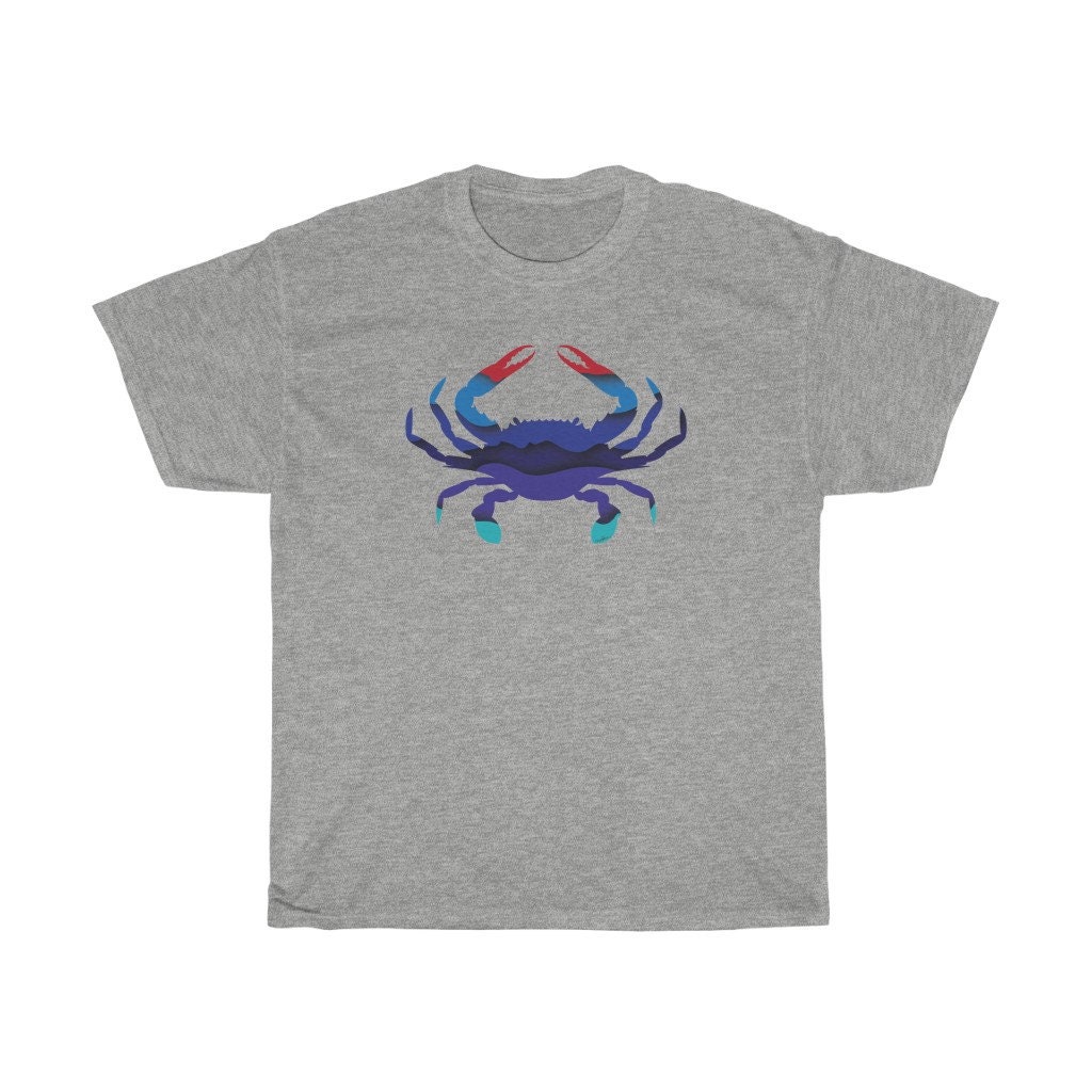 Maryland Blue Crab - Heavy Cotton T-shirt - Etsy