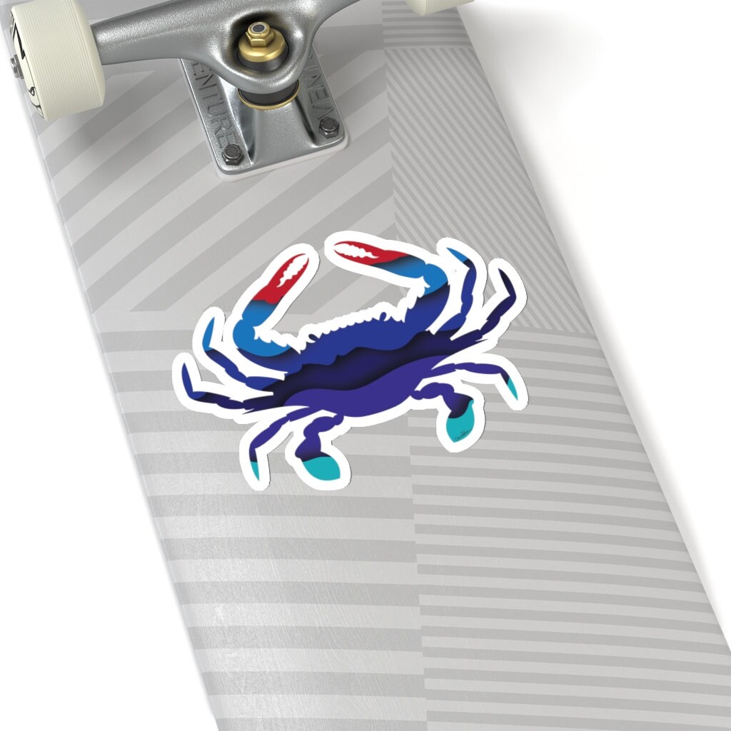 Blue Crab Sticker | Etsy