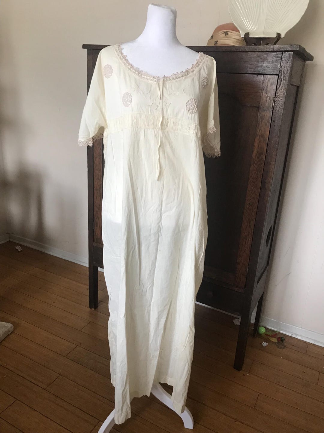 Antique Wedding Dress Ivory Made in 1915 - Etsy