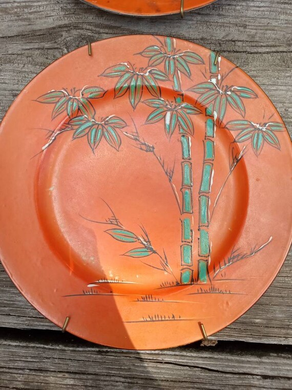 Set of 2 Vintage Japanese Decorative Plates - Etsy