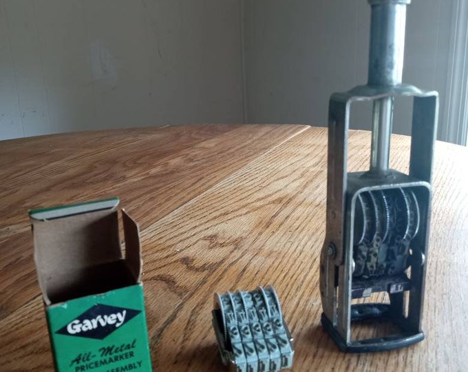 Vintage Garvey Price Stamp Holder and New Old Stock Price Stamp - Etsy
