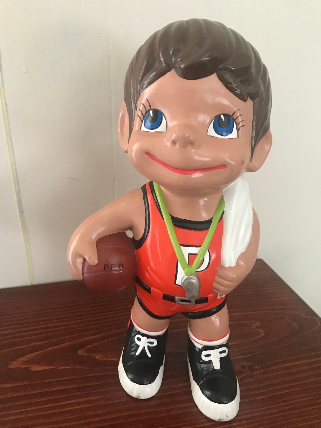 Vintage Ceramic Doll Little Boy Basketball Pro - Etsy