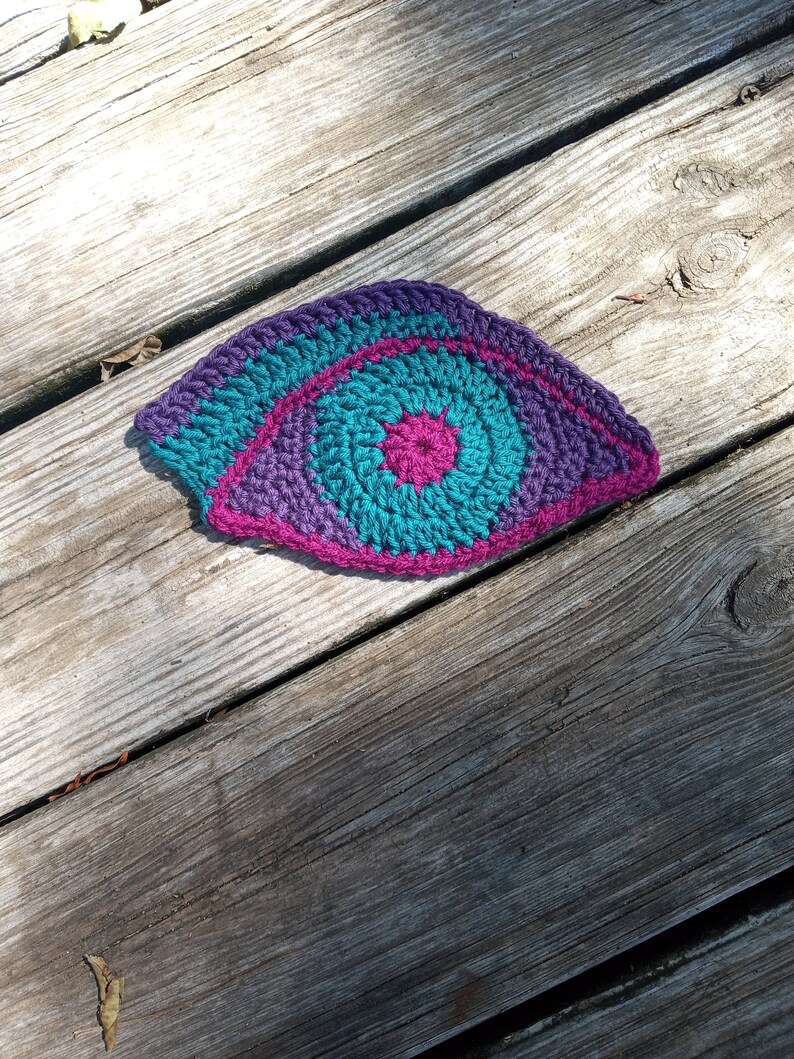 Freeform Scrap Crochet Eyes Pattern Pdf Uses H Hook and Size 3 - Etsy