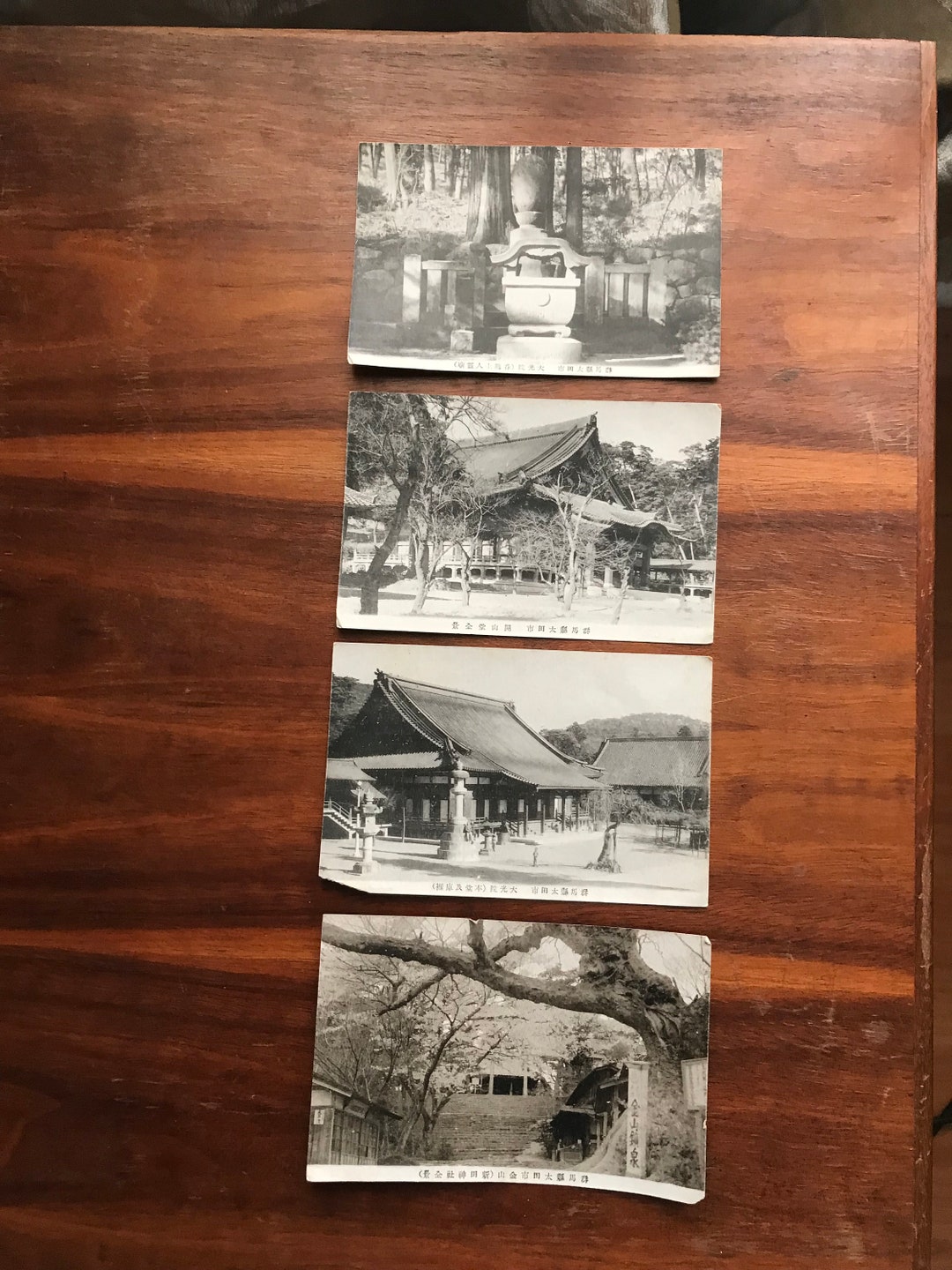 Lot of 4 Midcentury Japanese Postcards Featuring Different Temples - Etsy