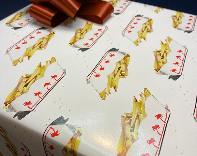 IN-N-OUT Wrapping Paper, Rolled, 3 Sheets - Etsy