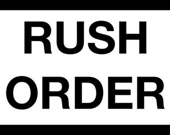 Rush Order Please Read the Descriptions - Etsy