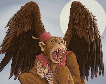 Flying Monkey Art | Etsy