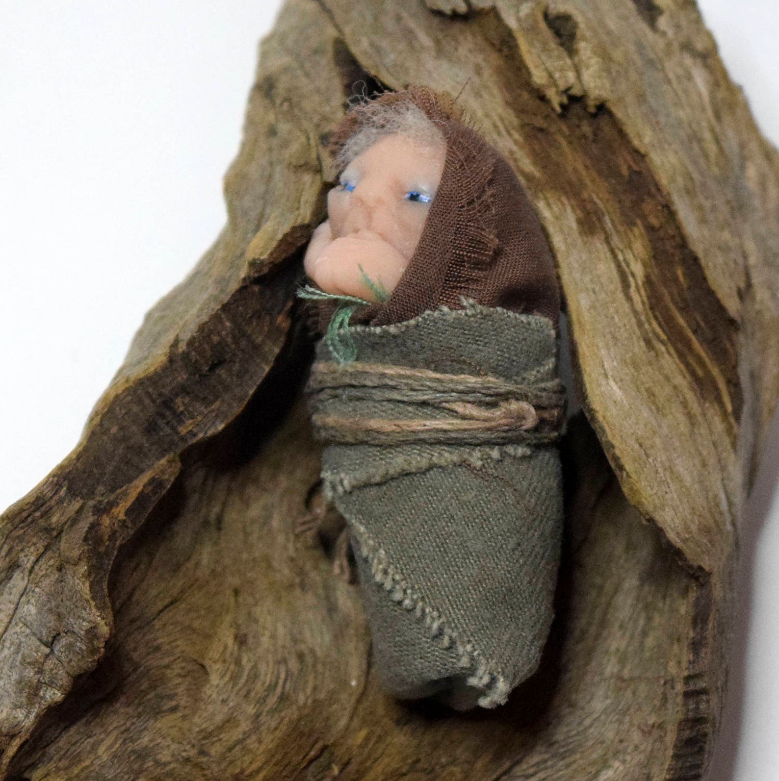 Elfo bebé, figura de elfo hecha a mano, elfo OOAK, elfo coleccionable ...