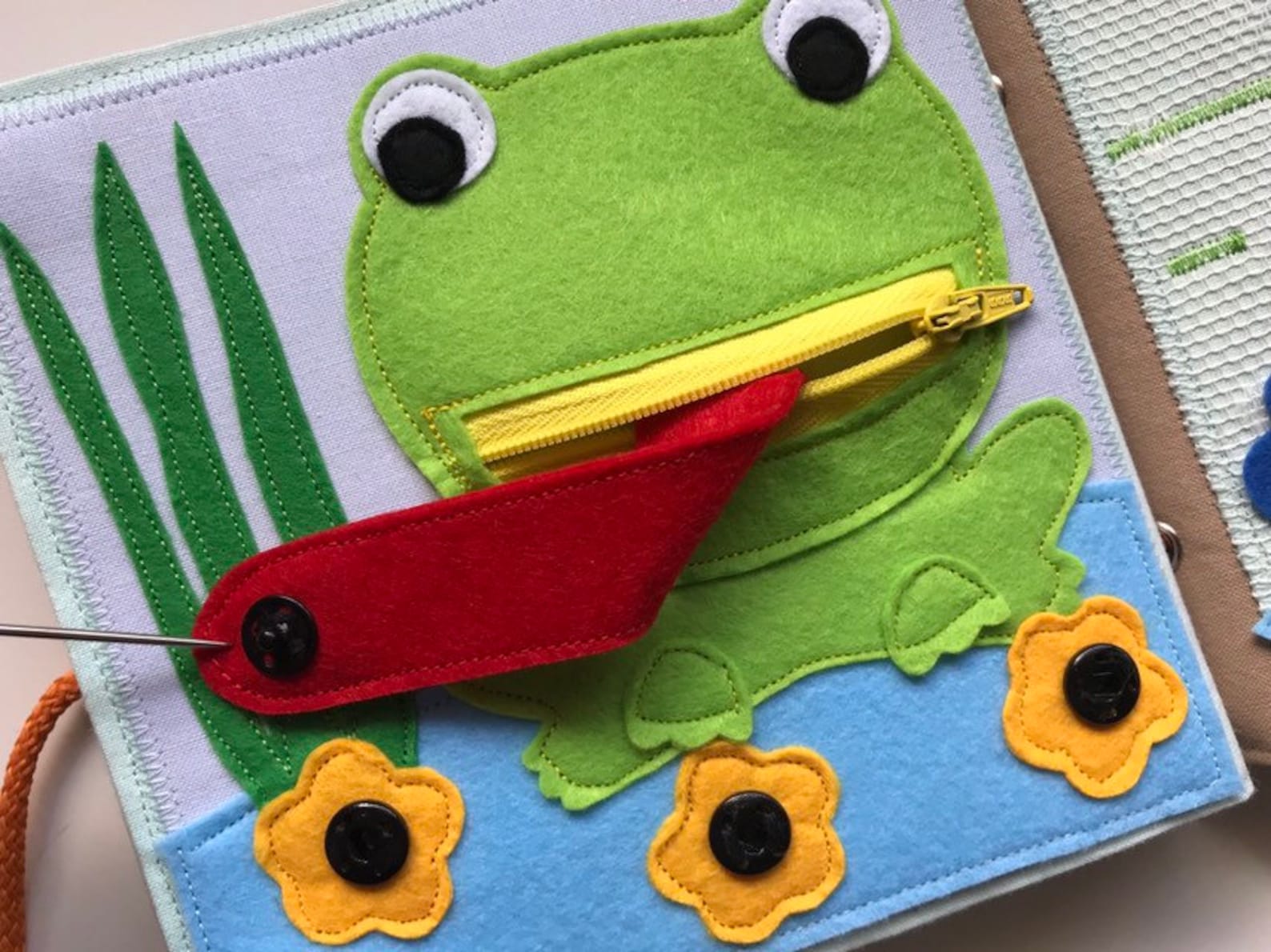 10 Pages Quiet Book for Toddlers Developing Soft Fabric Busy - Etsy UK
