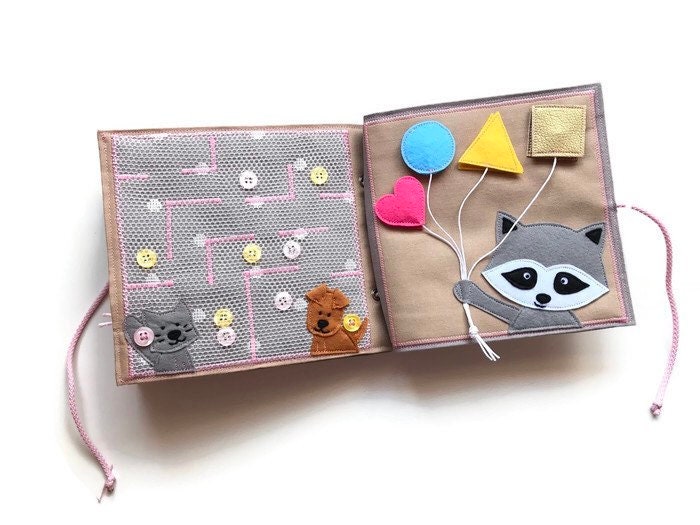 Personalized Quiet Book Soft Toy for Girl Fanny Games Gift - Etsy