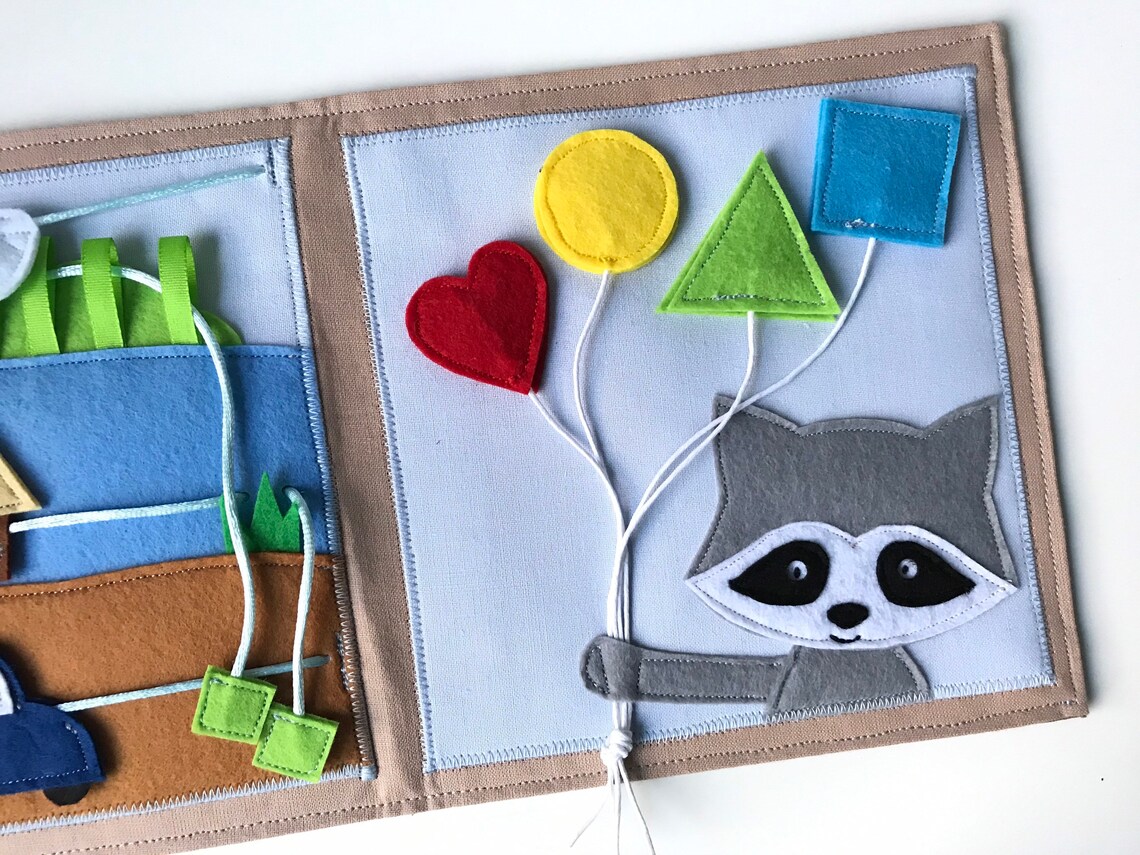 Montessori Quiet Book Sensory Toy for Kids | Etsy