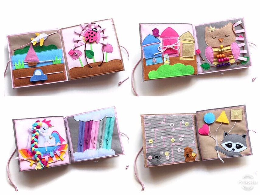 Personalized Quiet Book Soft Toy for Girl Fanny Games Gift - Etsy