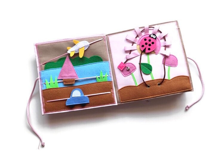 Personalized Quiet Book Soft Toy for Girl Fanny Games Gift - Etsy