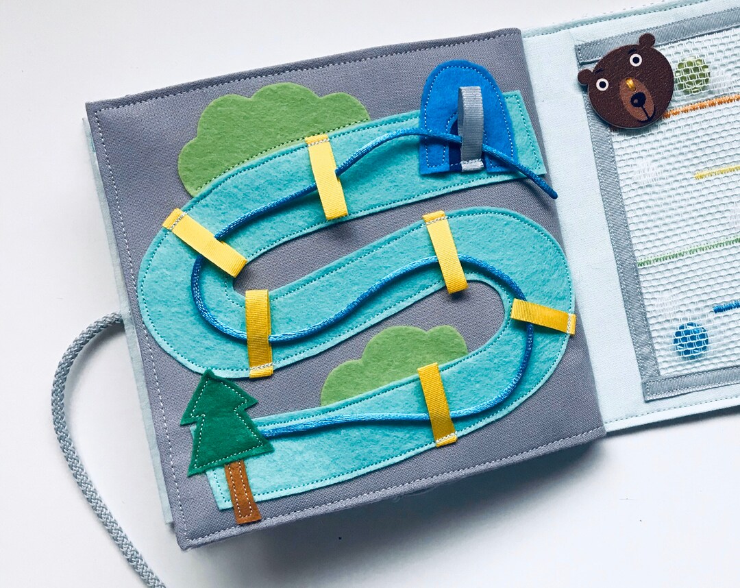 QUIET Book, Activity Book, Children Book, Fabric Book, Learning Book ...