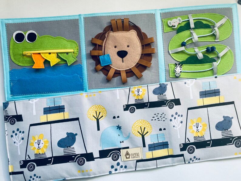 Sensory Play Quiet Book, Learning Through Playing Busy Book for ...